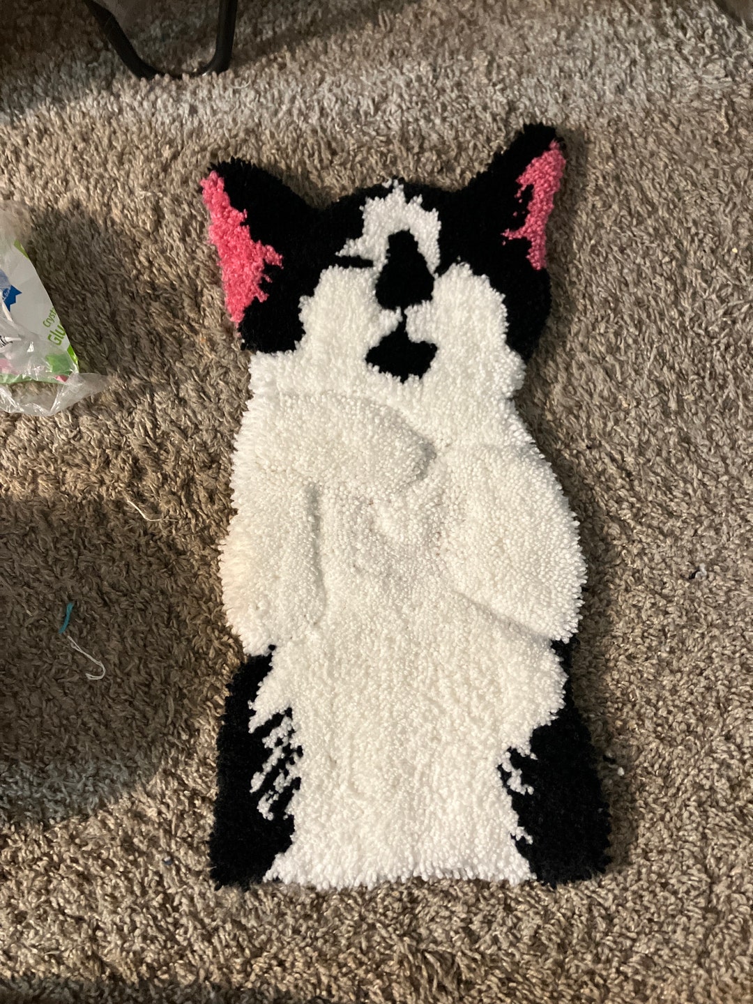 Sleepy Kitty Rug - Etsy