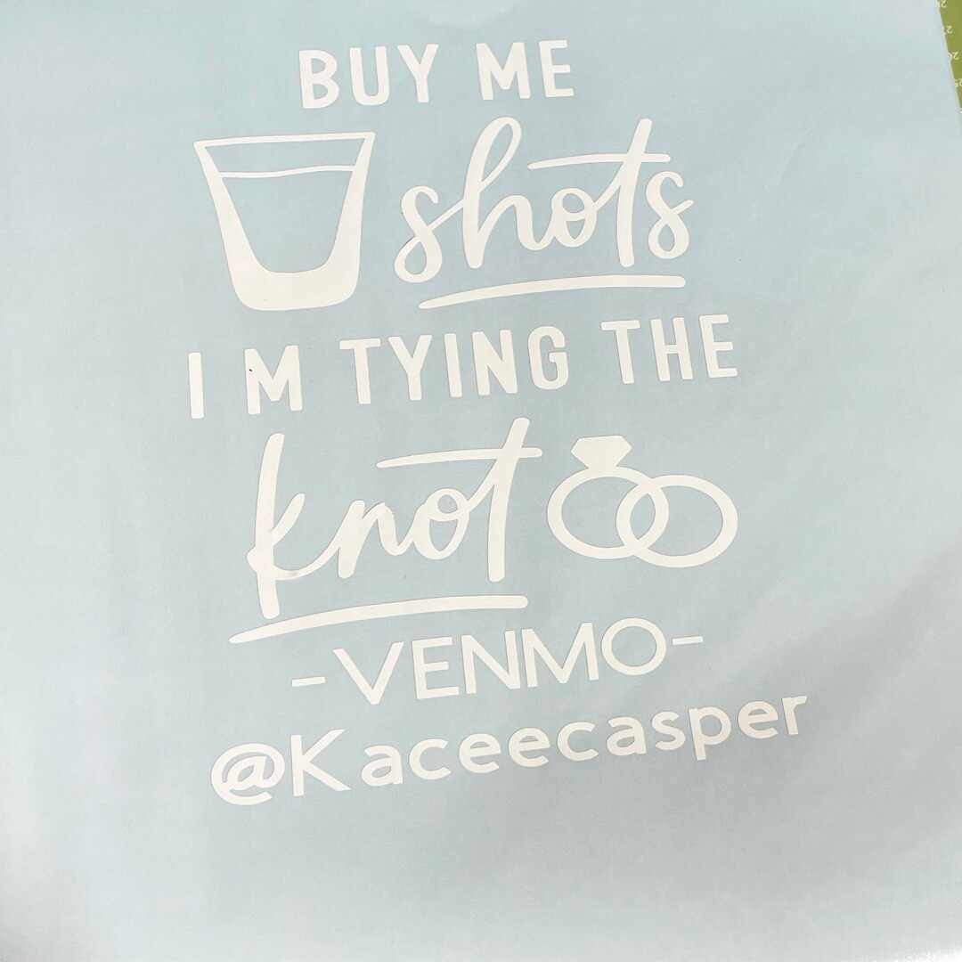 Buy the Bride a Shot Car Decal - Etsy