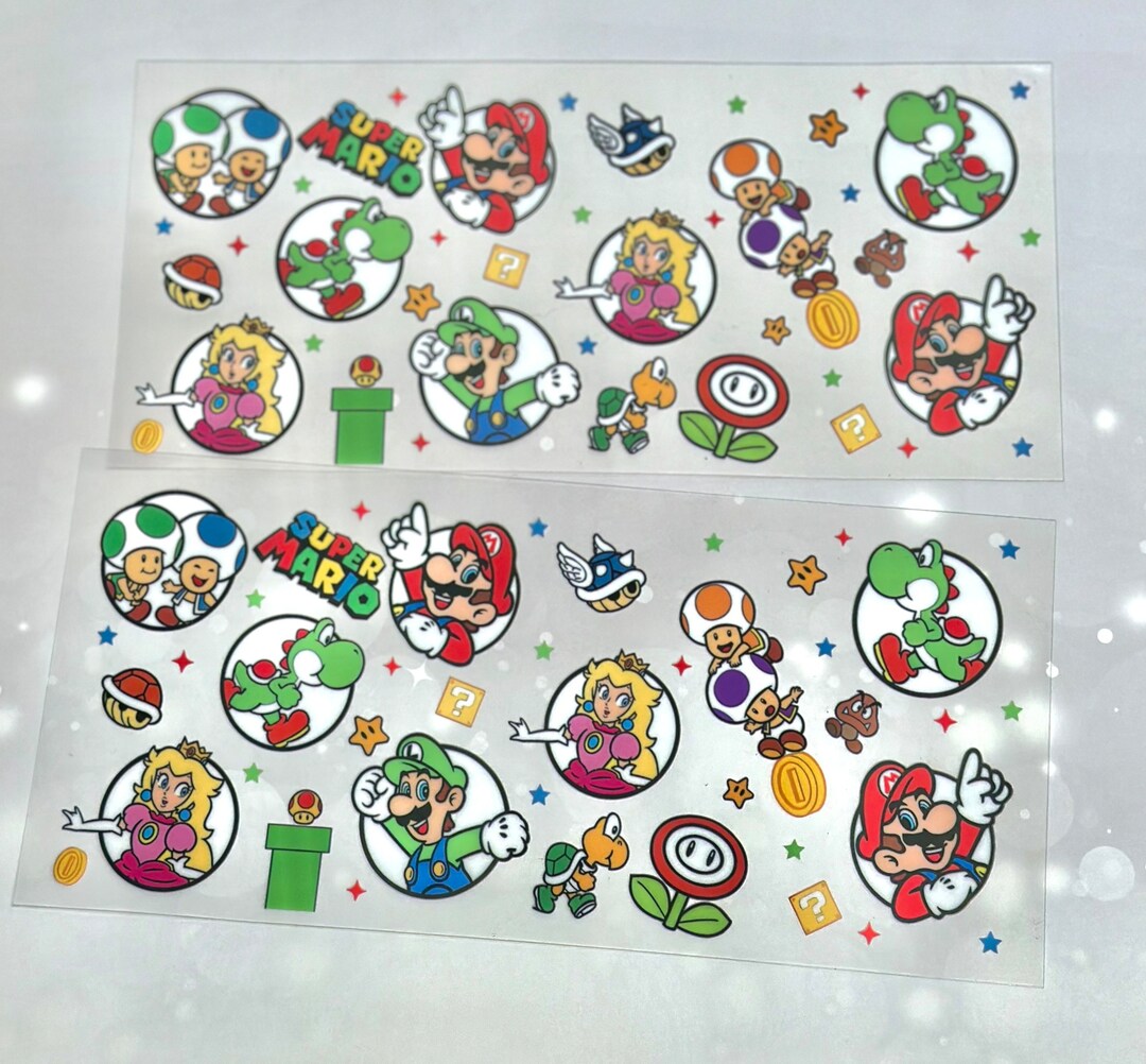 Super Mario Bros UV DTF Wraps - Etsy