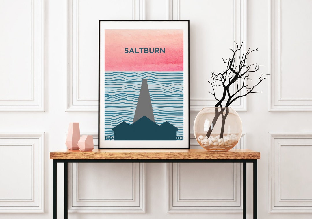 Saltburn Pier Art Print / Wall Art / North East / Teesside - Etsy UK