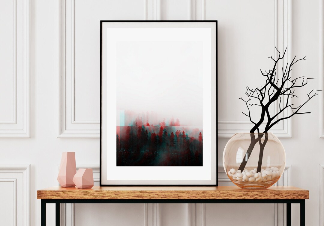 Abstract Trees Art Print – Modern Forest Photography Poster, Nature ...