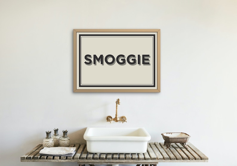 Smoggie Print – Teesside Typography Wall Art, Middlesbrough Gift for ...