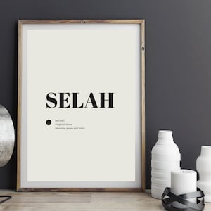 Shalom & Selah Set of 2, Inspirational Wall Print / Bible, Christian ...