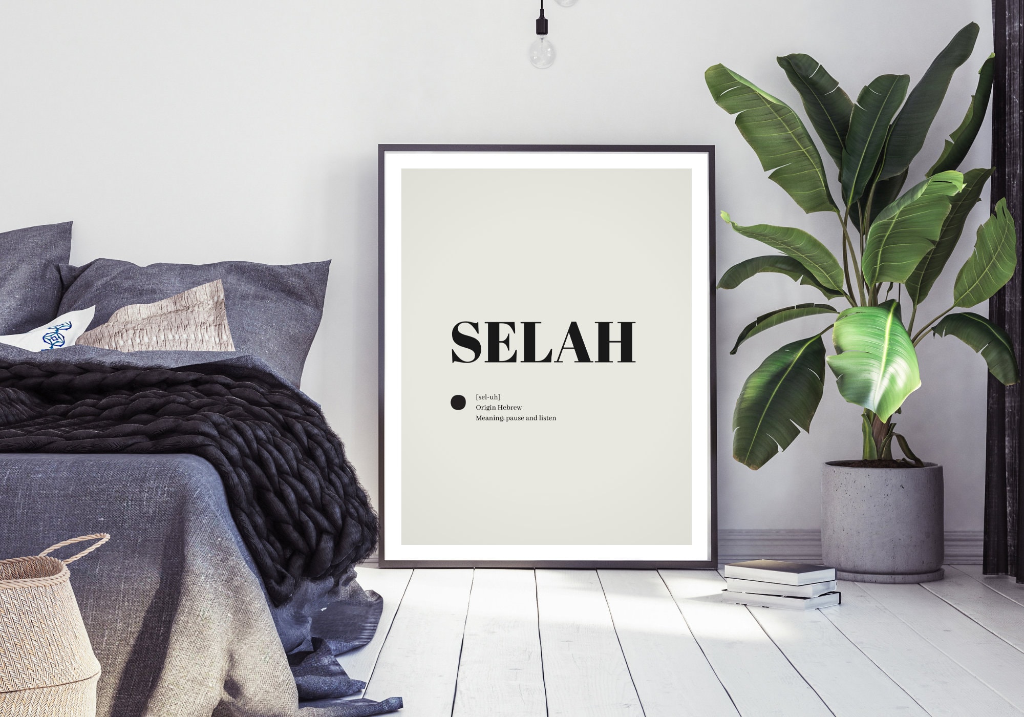 Shalom & Selah Set of 2, Inspirational Wall Print / Bible, Christian ...