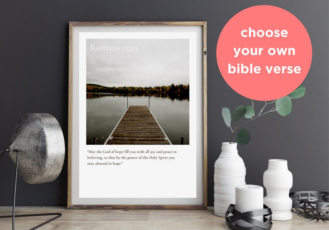 Custom Bible Verse, Inspirational Wall Print, Bible, Christian Art ...