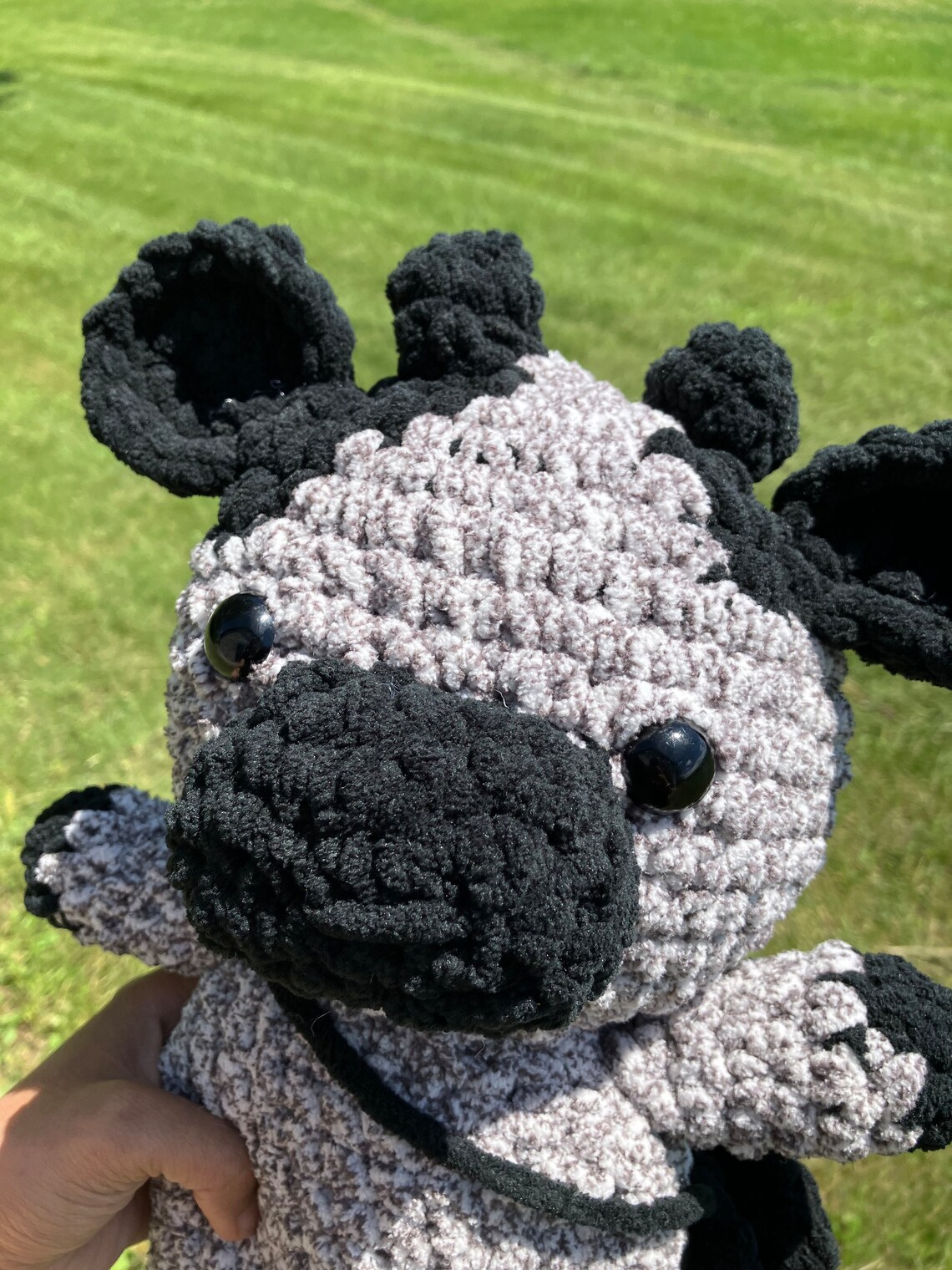 Oreo the Cow Plush Crocheted Amigrumuri Plush Cookies and Cream Cow - Etsy