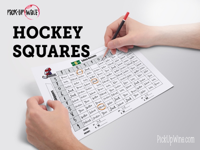 Editable Hockey Squares Instant Digital Download Hockey - Etsy