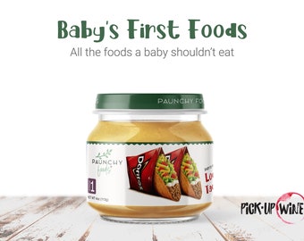 Fake Baby Food Label - Etsy