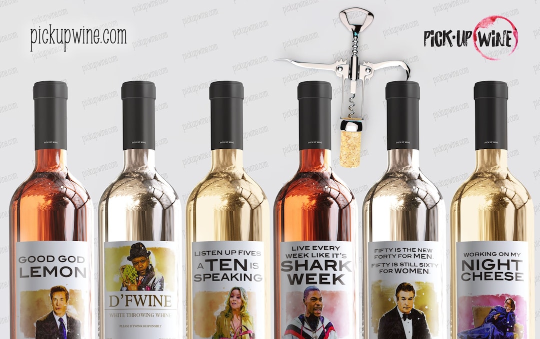30 Rock Parody Wine Labels liz Lemon jack Donaghy tracey Jordan Blerg ...