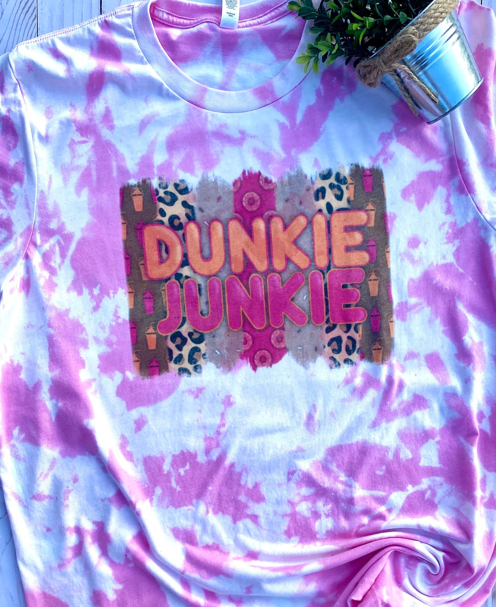 Dunkie Junkie/dunkin Lover Tee/dunkin Tee/womans - Etsy