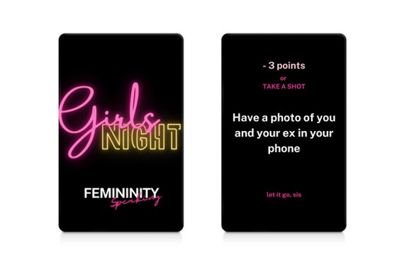 Card Games Girl’s Night Icebreaker Card Game Virtual Game Toys & Games ...