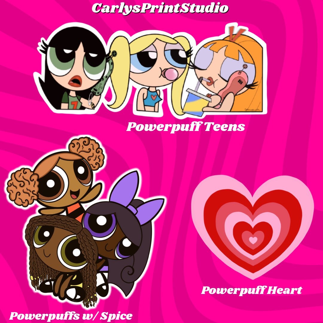 Powerpuff Girls Stickers - Etsy