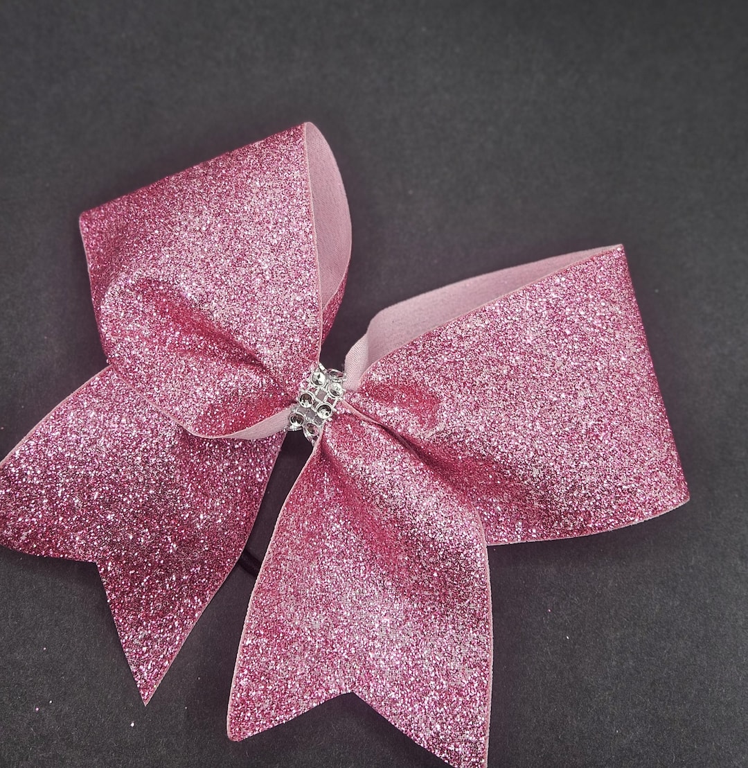 Sparkling Hot Pink Cheer Bows - Etsy