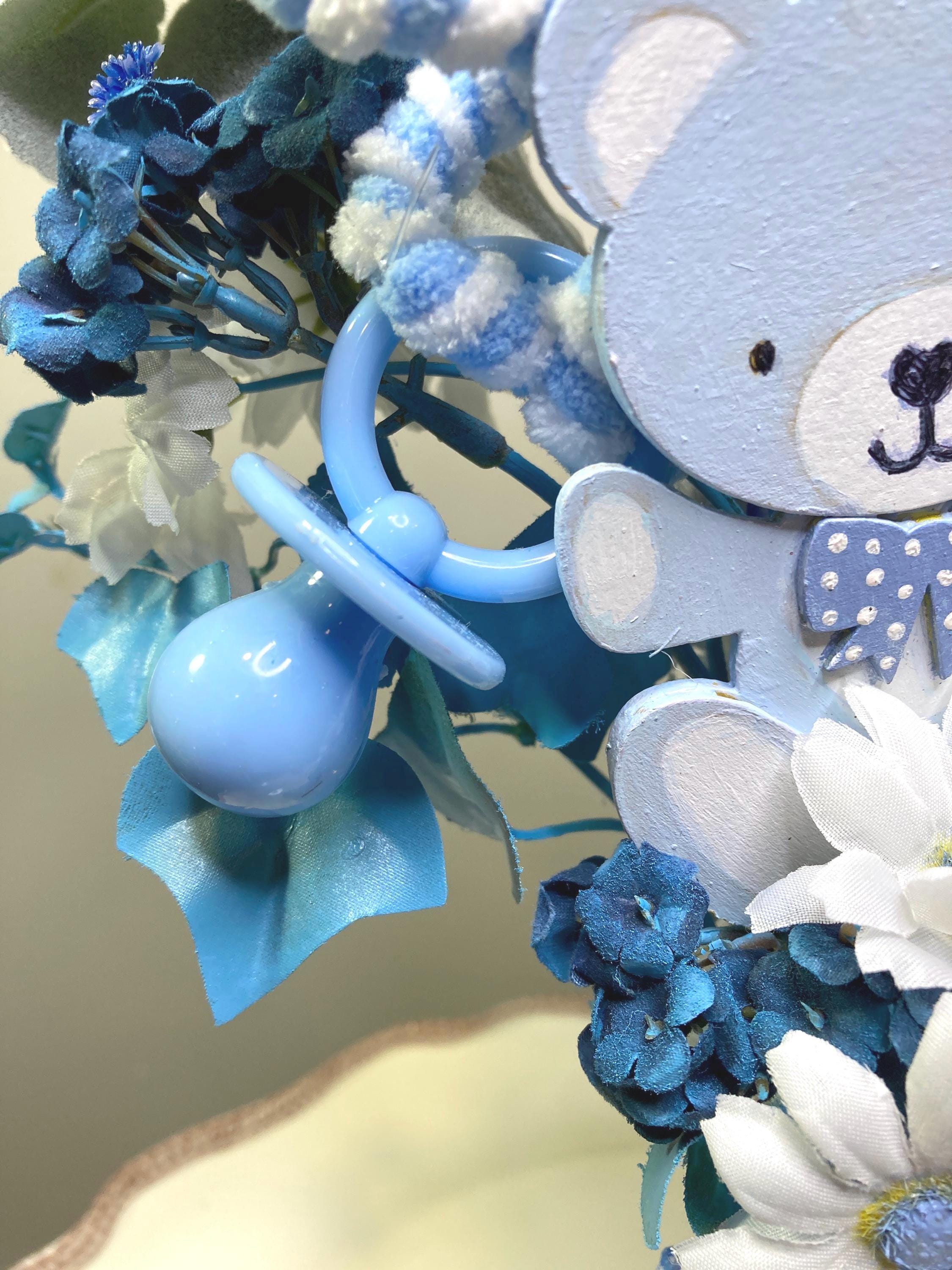 Baby Boy Lighted Floral Arrangement, Teddy Bear Night Light, New Mom ...