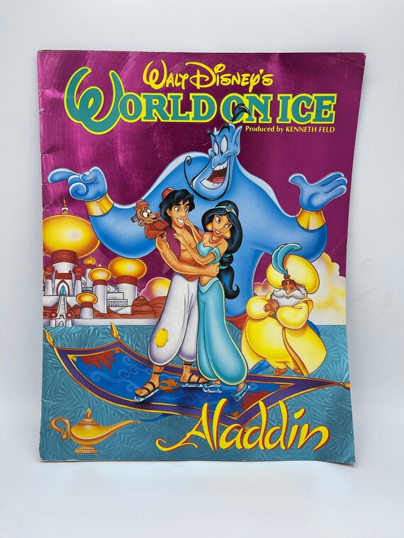 Walt Disney's World On Ice: Aladdin Program Book | Etsy
