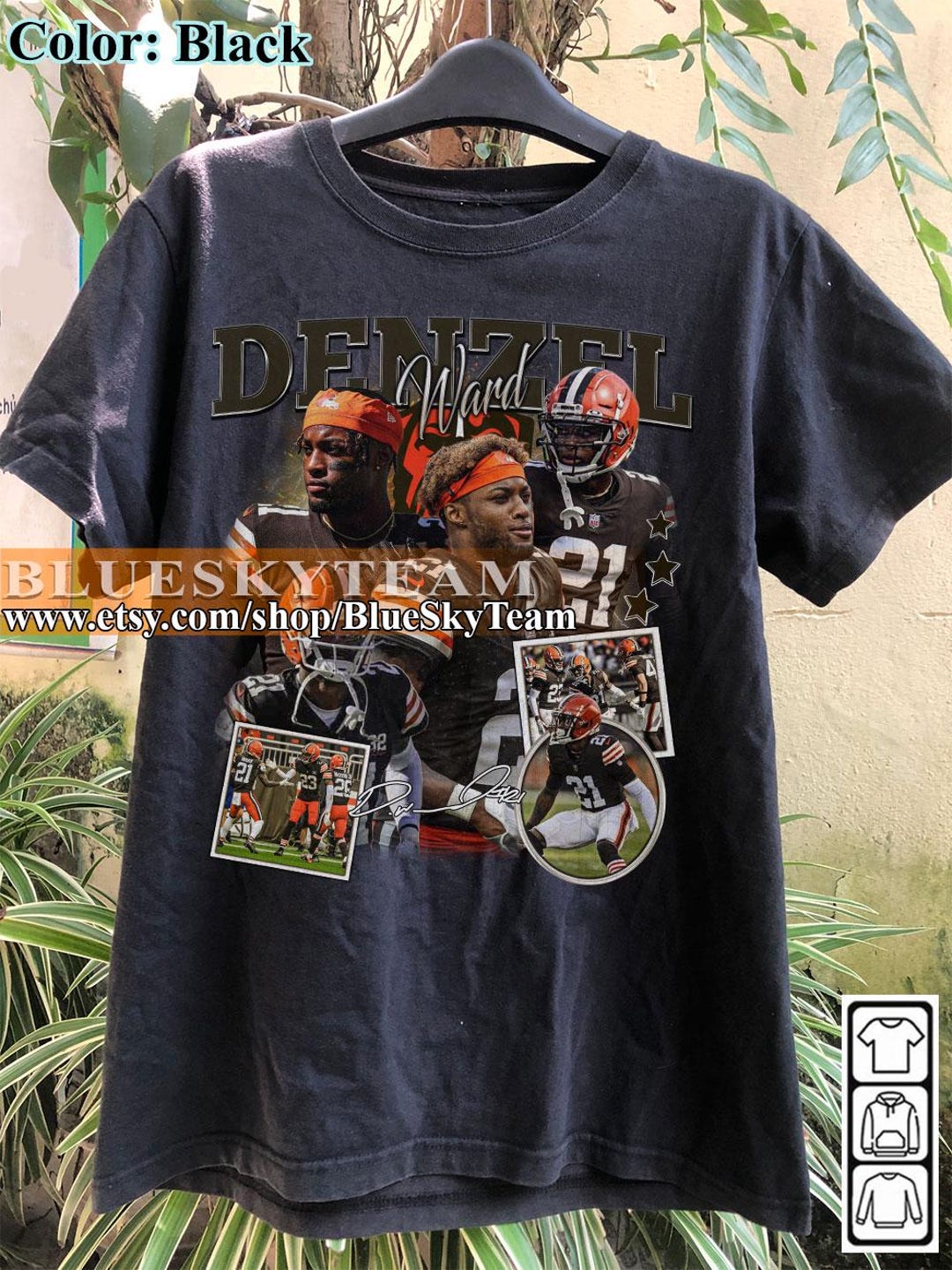 Vintage 90s Style Denzel Ward T-shirt, Denzel Ward New Design Shirt ...
