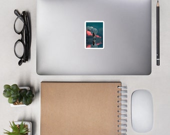 Astronaut Moon Digger Bubble-free Stickers - Etsy