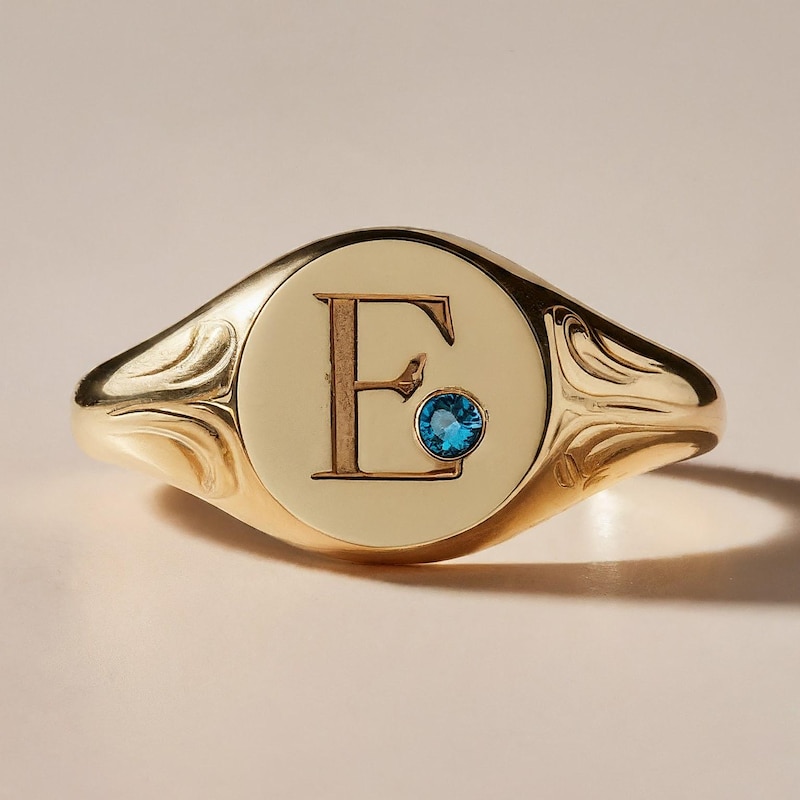 Initial Ring - Etsy