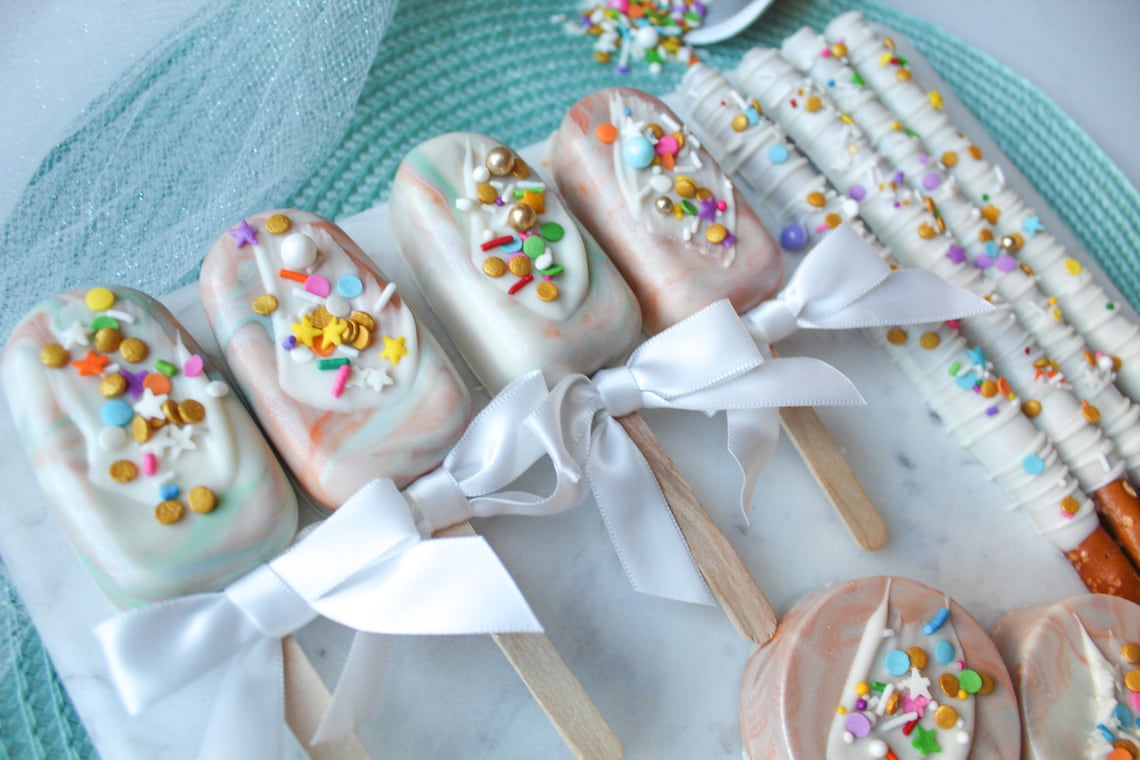 Birthday Treat Box Cakesicles oreos Pretzels - Etsy