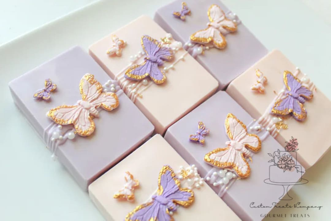Pink and Purple Butterfly Rice Krispy Treats - Etsy