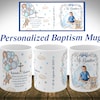 Baptism Personalized Mugs. Cute Boy Baptism Mugs, Tazas De Recuerdo ...