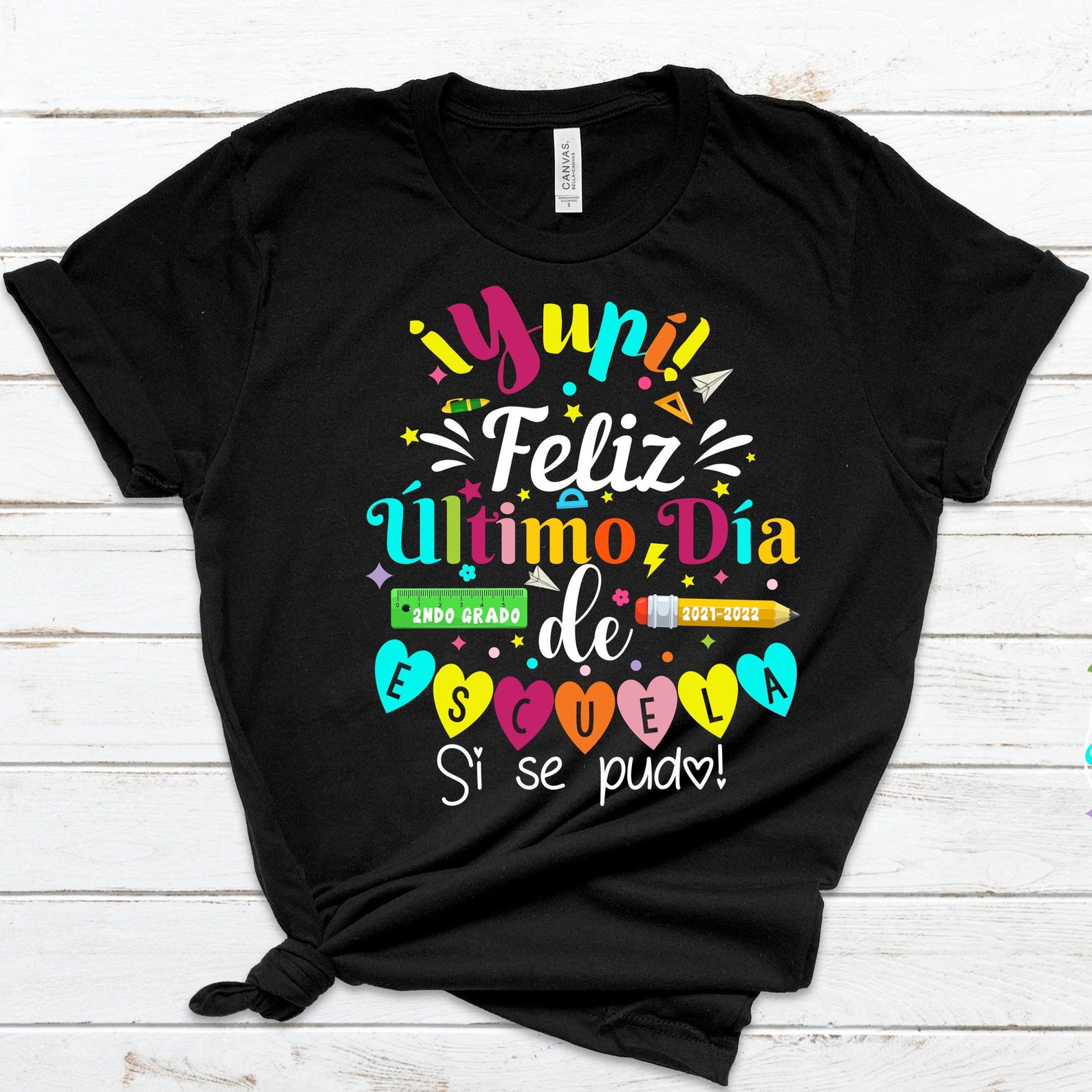 Happy Last Day of School, Bilingual Teacher, Spanish Teacher Tshirt ...