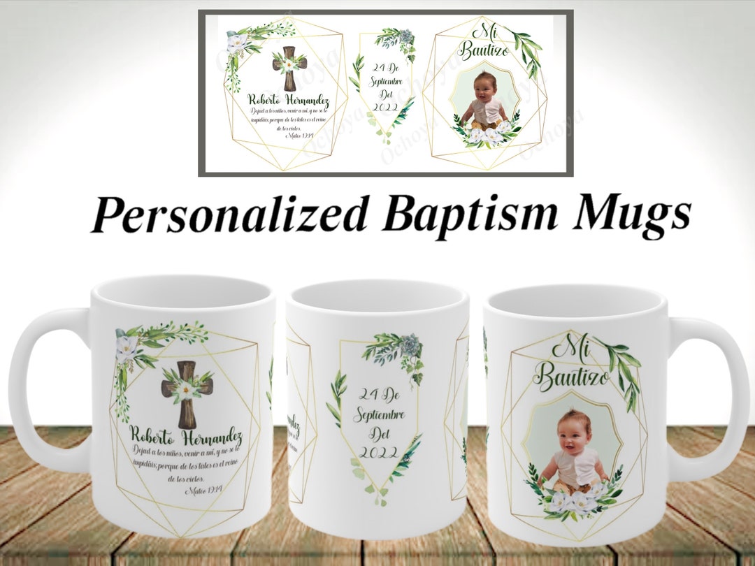 Personalized Baptism Digital 12oz Mug Wrap Template - Etsy