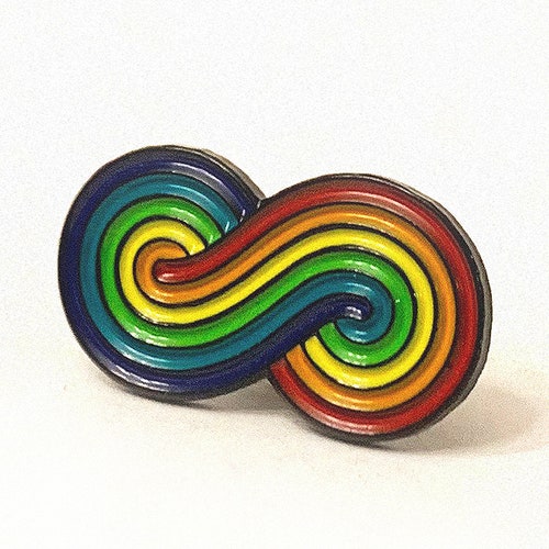 Infinity Rainbow Pride Pin Minimalist Pride LGBT Rainbow - Etsy