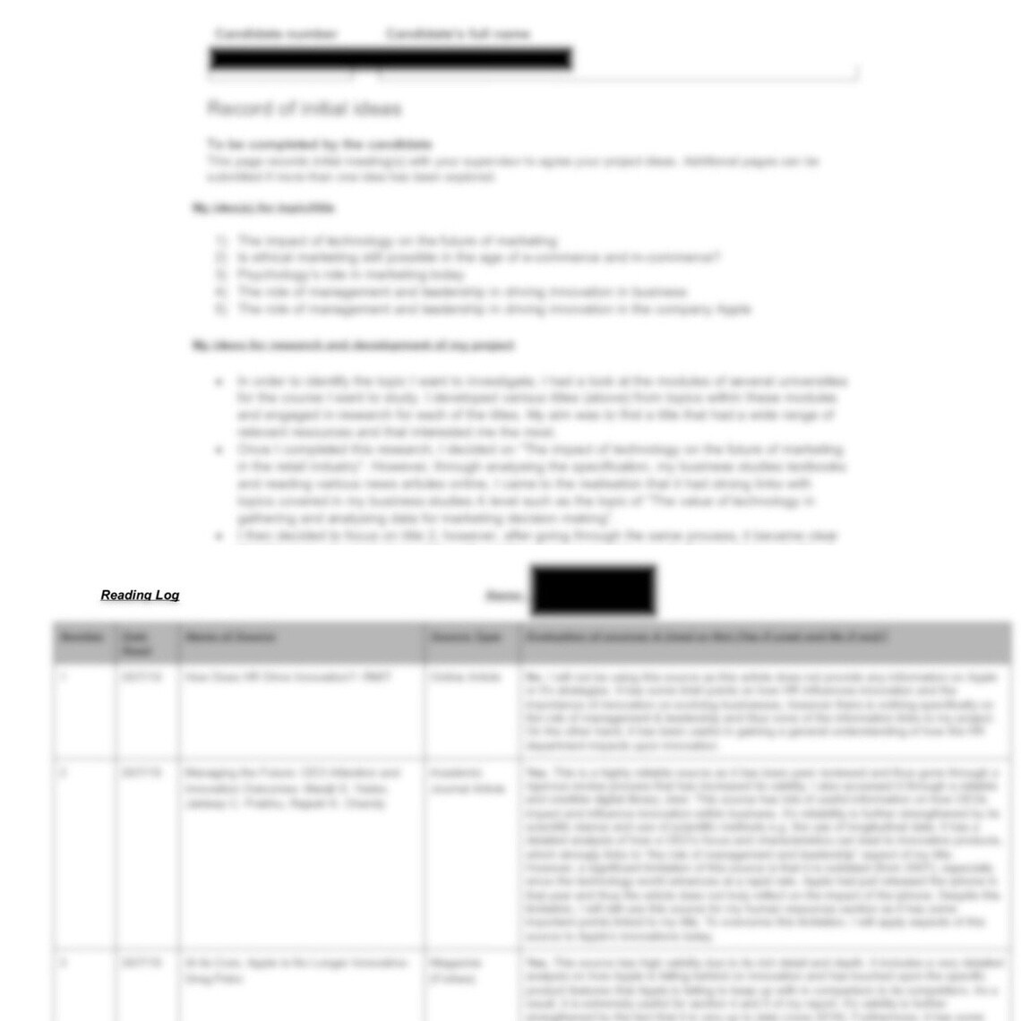 EPQ Extended Project Exemplar Bundle - Etsy