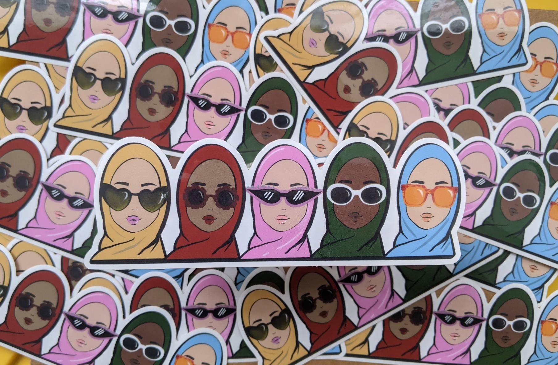 Hijabi Girl Squad Sticker Waterproof Vinyl Sticker for - Etsy