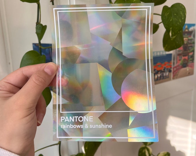 Rainbows & Sunshine Suncatcher Sticker Suncatcher Sticker Rainbow Maker ...