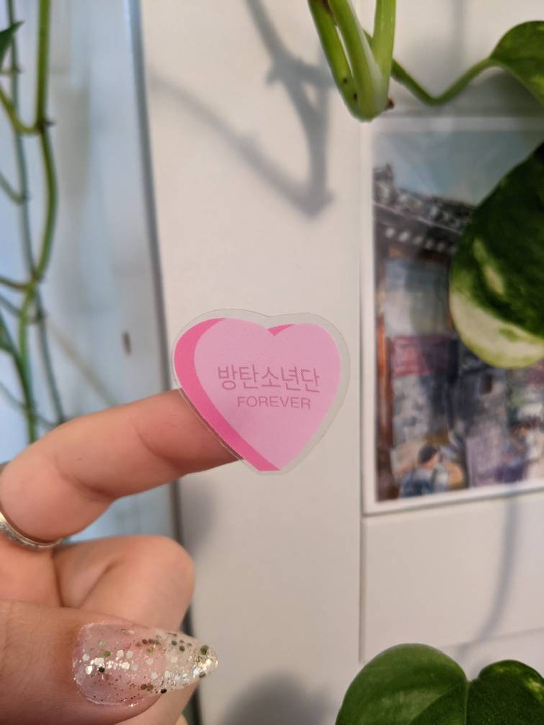 BTS Heart Sticker (2) | Converstion Heart Sticker Bangtan, Cute Kpop ...