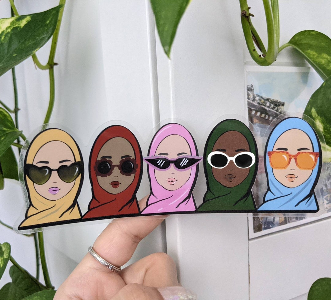 Hijabi Girl Squad Sticker | Waterproof Vinyl Sticker for Laptop, Water ...