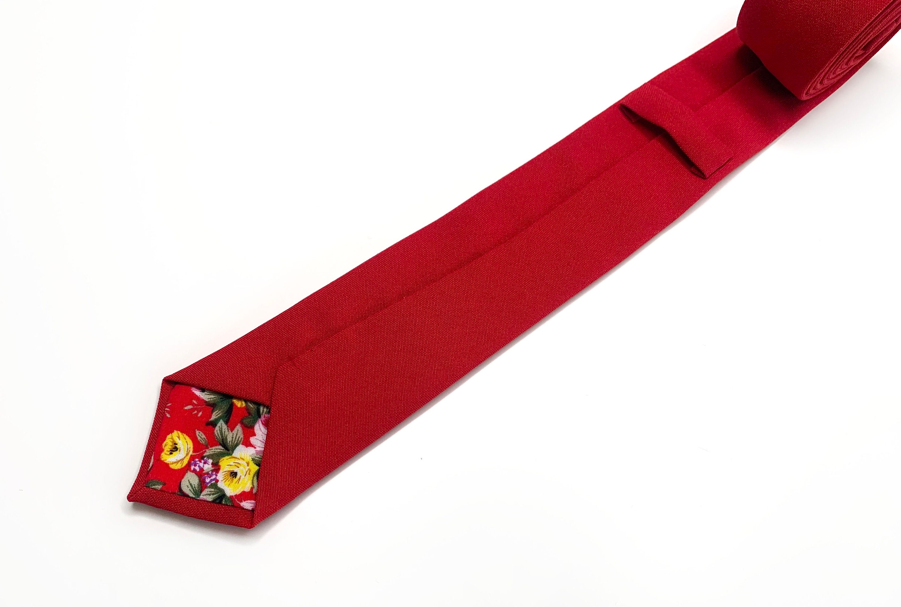 RED Corbata / corbata / pajarita / tirantes / Pocket Square / - Etsy España