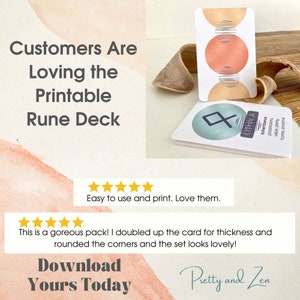 Rune Deck, Printable Rune Cards, Rune Set, Oracle Deck, Oracle Cards ...