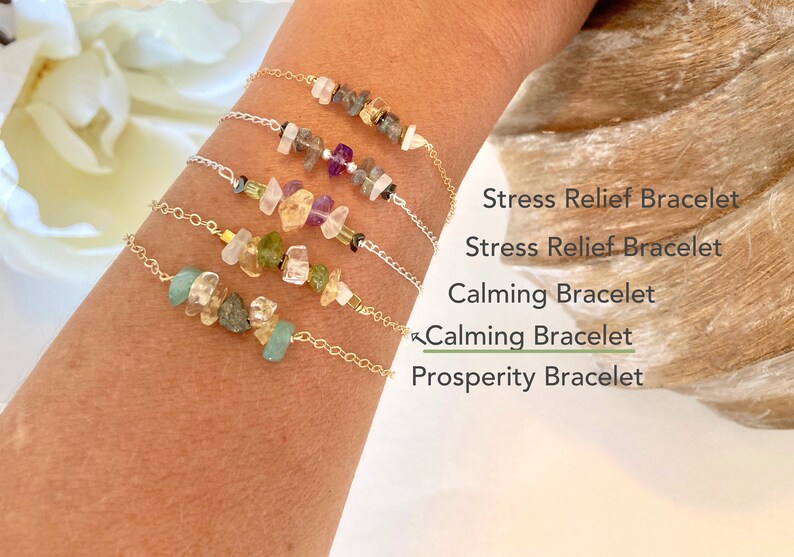 Calming Bracelet Anxiety Bracelet Mindfulness Gift Quartz - Etsy
