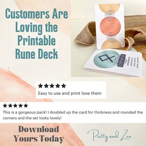 Rune Deck Printable Rune Cards Rune Set Oracle Deck Oracle - Etsy