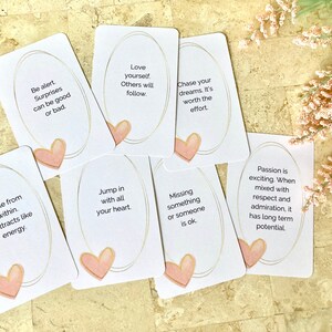 Printable Oracle Deck, Love Oracle Cards, Love Message Oracle Cards ...