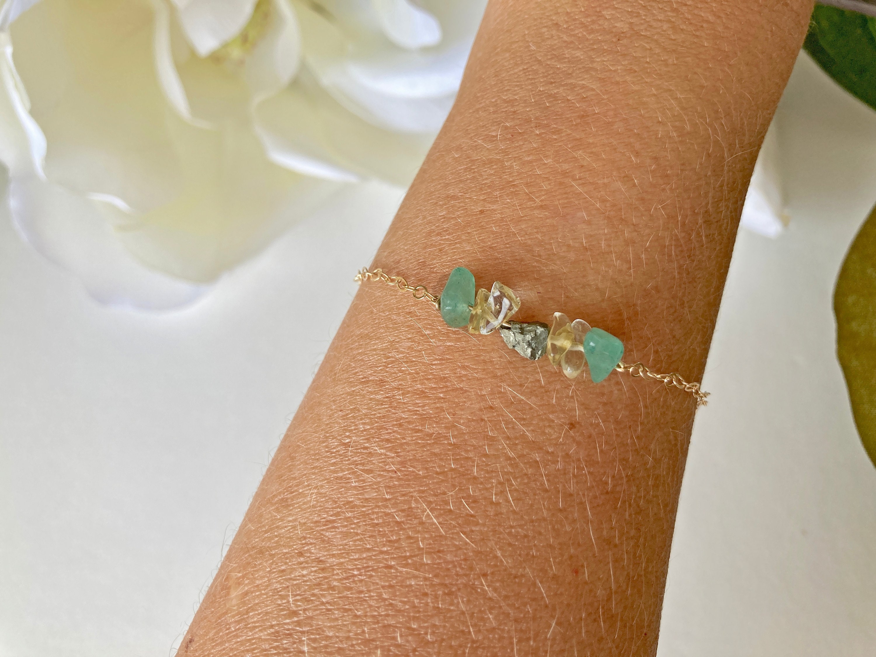 Prosperity Bracelet Abundance Bracelet Success Bracelet Citrine Pyrite ...