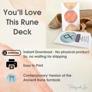 Rune Deck, Printable Rune Cards, Rune Set, Oracle Deck, Oracle Cards ...