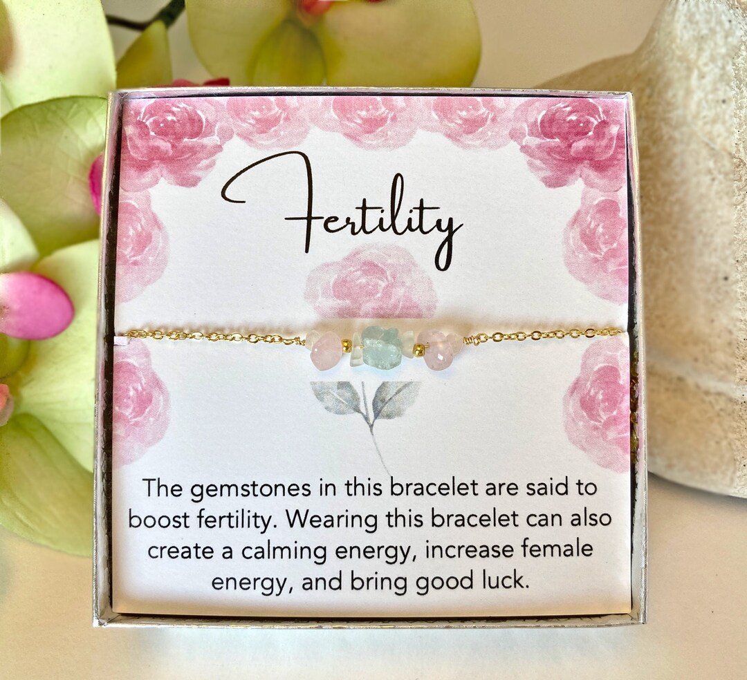 Fertility Bracelet Fertility Crystals Trying to Conceive Fertility Gift ...