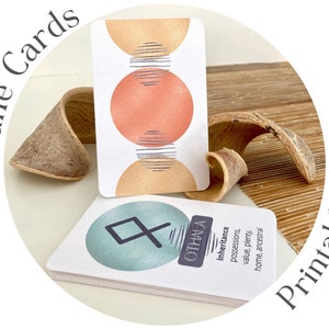 Rune Deck Printable Rune Cards Rune Set Oracle Deck Oracle - Etsy