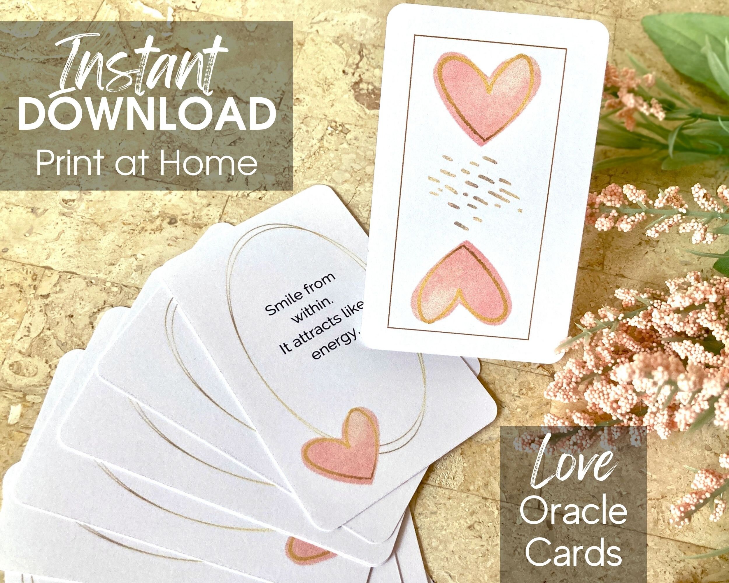 Love Oracle Deck Printable Oracle Romance Oracle Cards for | Etsy