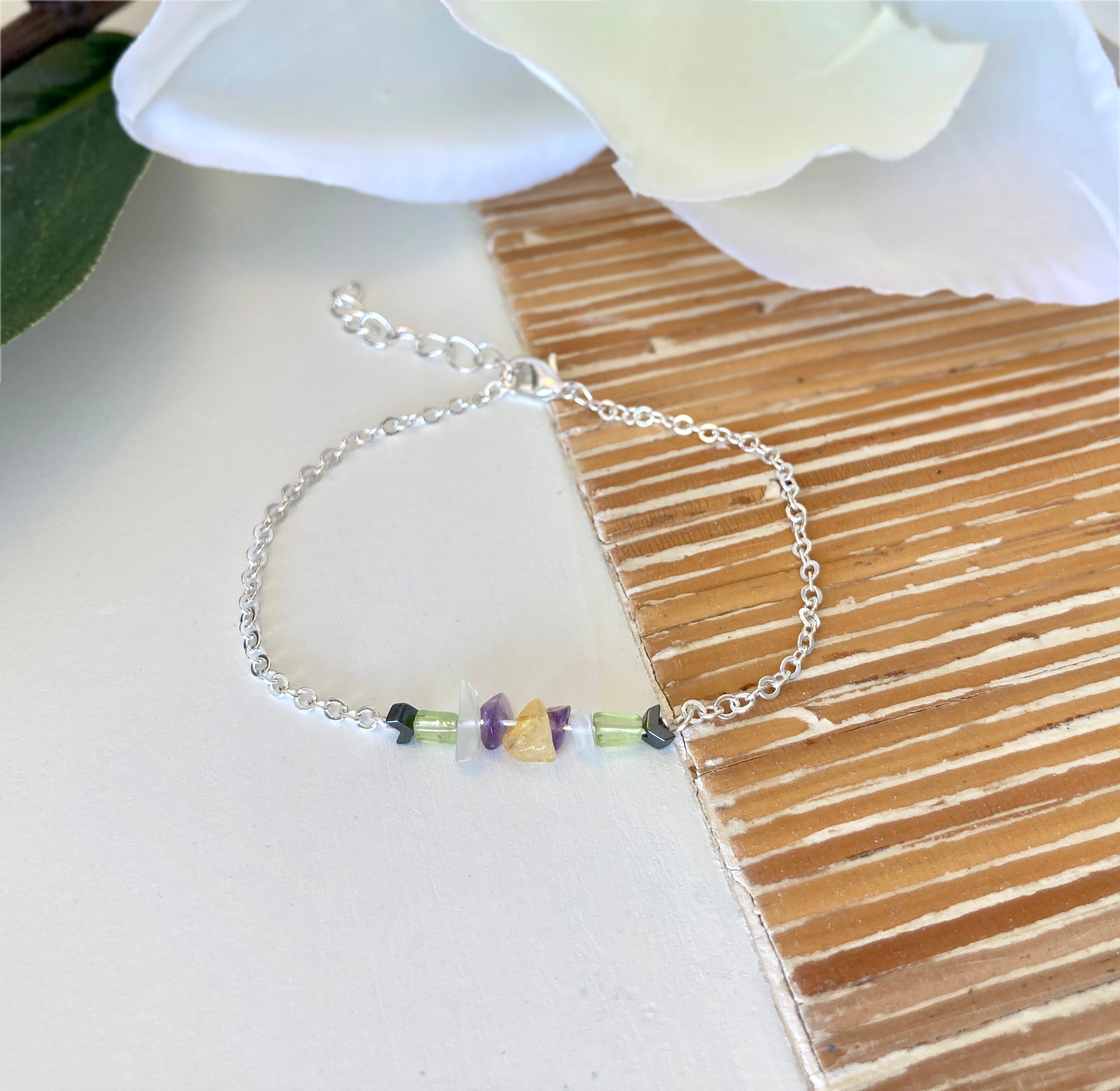 Calming Bracelet Anxiety Bracelet Mindfulness Gift Amethyst | Etsy