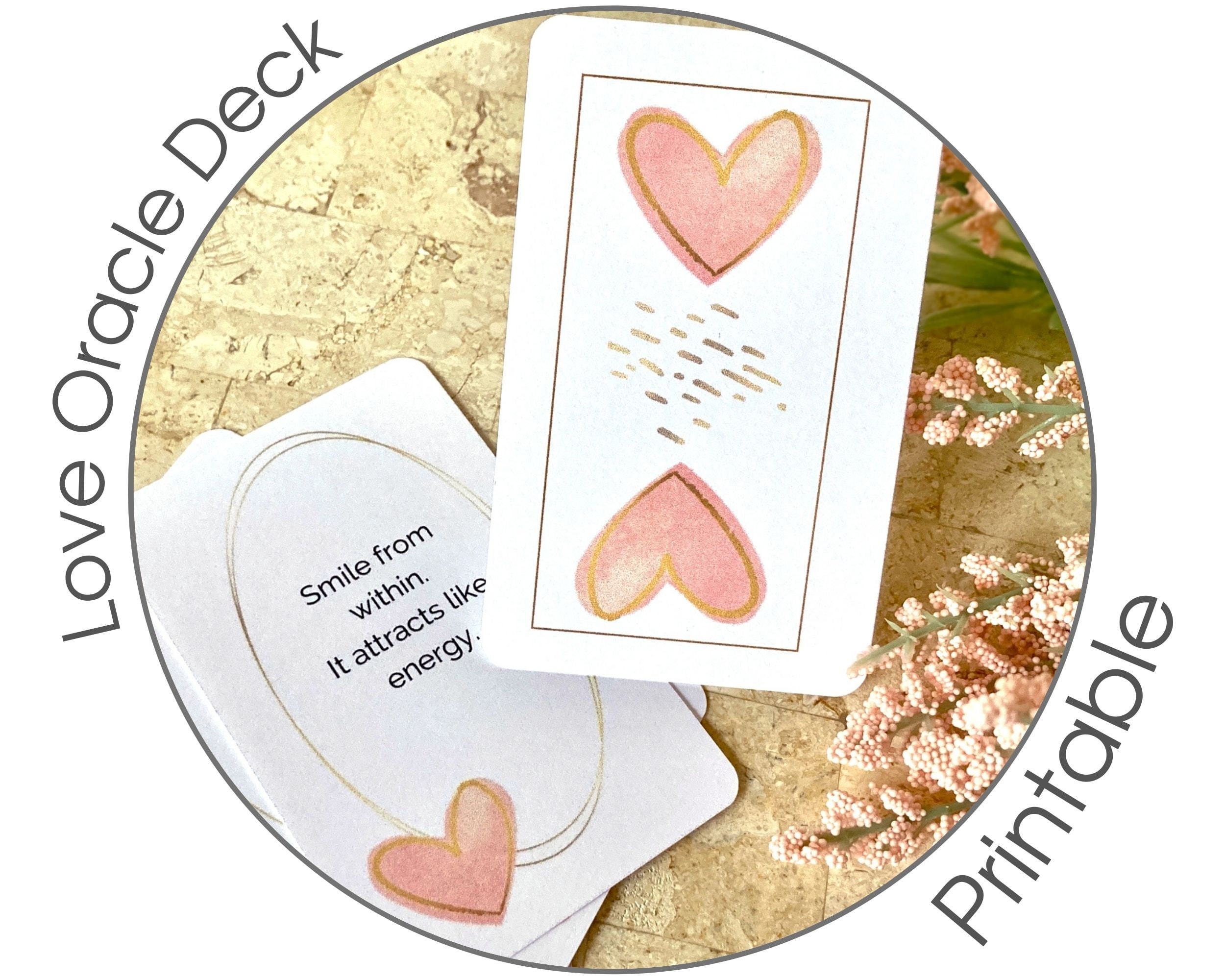 Printable Oracle Deck Love Oracle Cards Love Message Oracle - Etsy