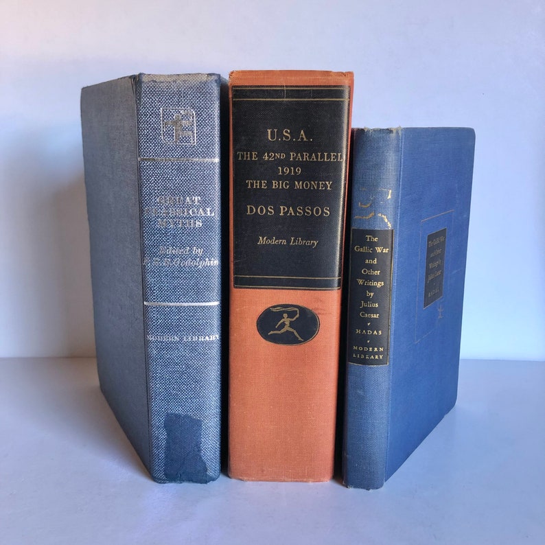 Modern Library Books vintage Colorful Classics sold - Etsy