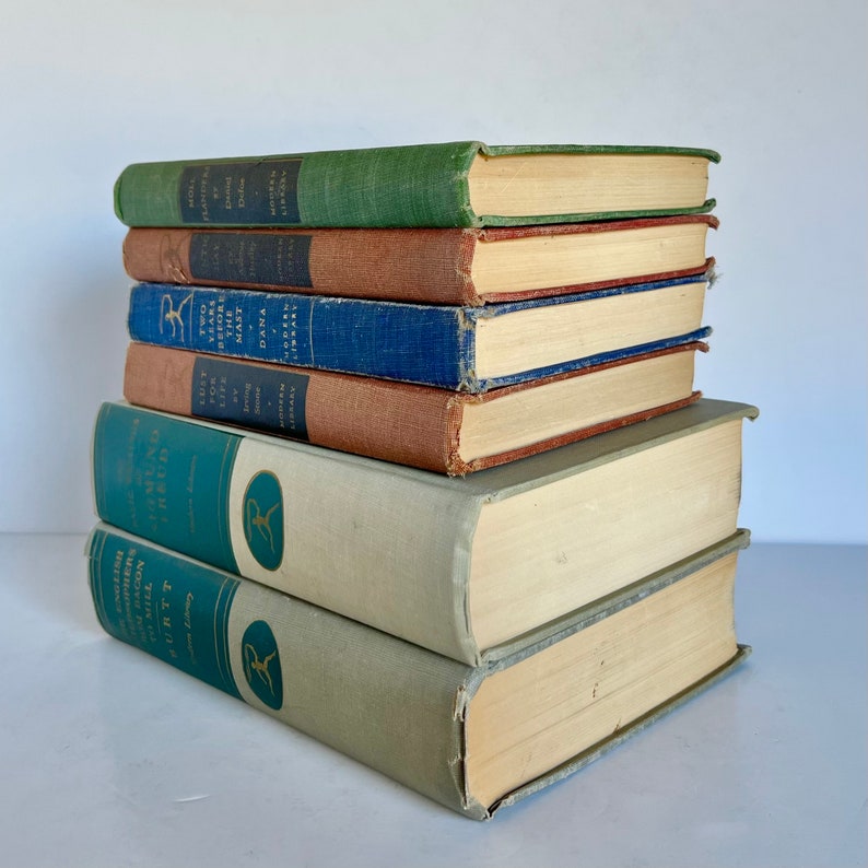 Modern Library Books vintage Colorful Classics sold - Etsy