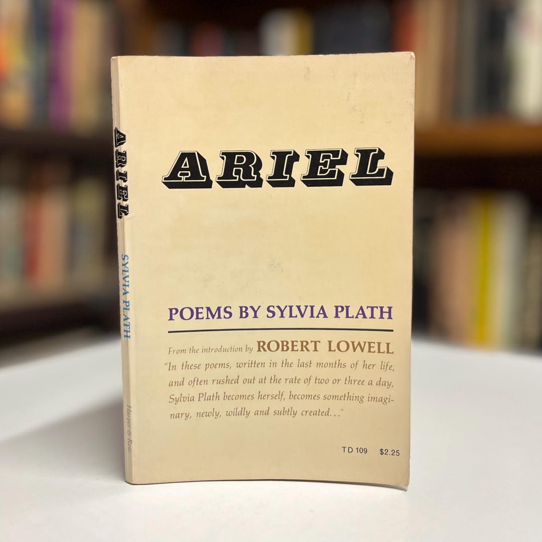 Ariel by Sylvia Plath 1966 Edition Poetry Softcover Book With Robert ...