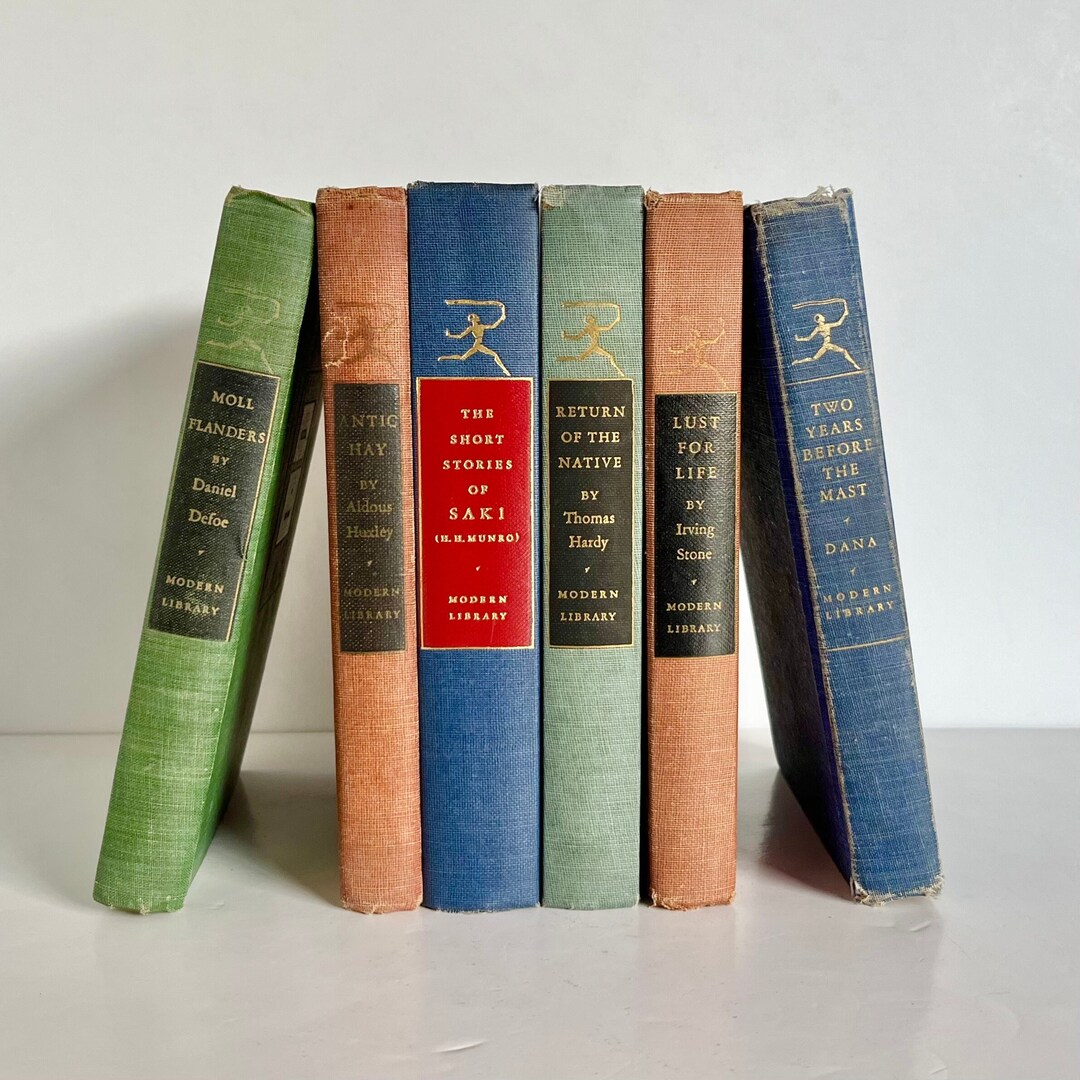Modern Library Books Vintage Colorful Classics Sold Individually - Etsy