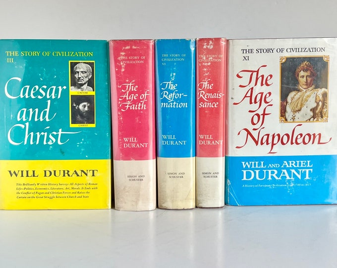 The Story of Civilization by Will & Ariel Durant Vintage History Books ...